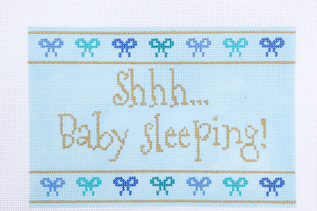 Stitch Rock Designs SRD-146B Shhh...Baby Sleeping Blue – Stitch by Stitch