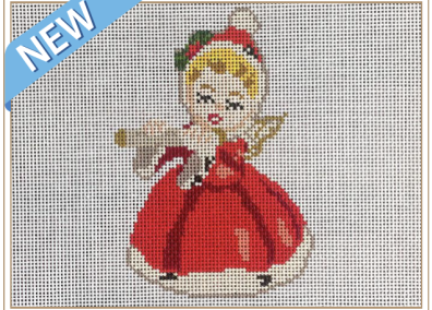 Stitching with Stacey SWS-1009 Ceramic Flute Angel – Stitch by Stitch