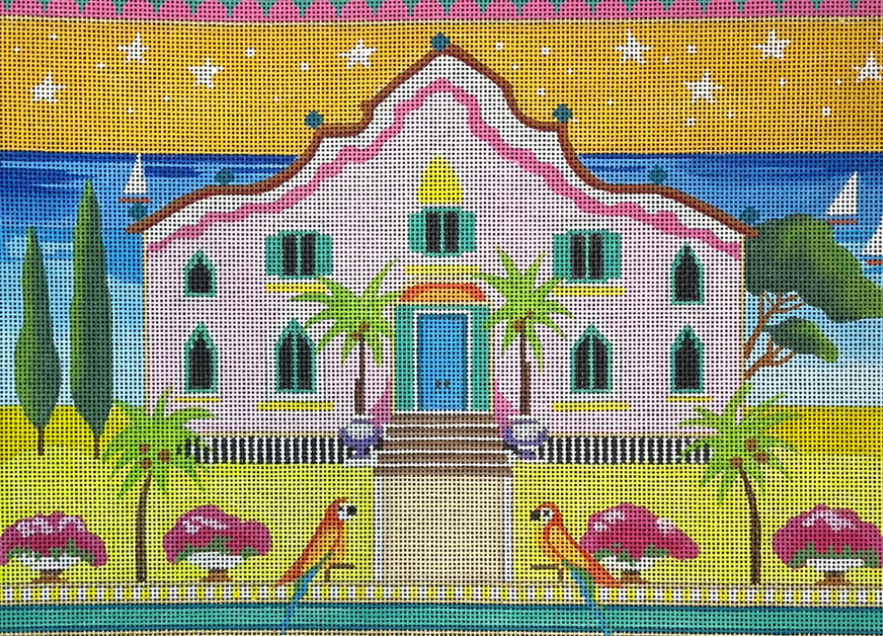 Colors of Praise MC441 Whimsy Pink House – Stitch by Stitch