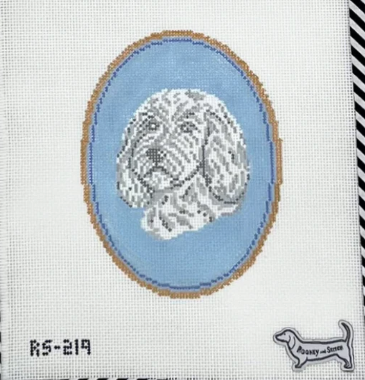 Atlantic Blue RS-219 The cockapoo Cameo – Stitch by Stitch
