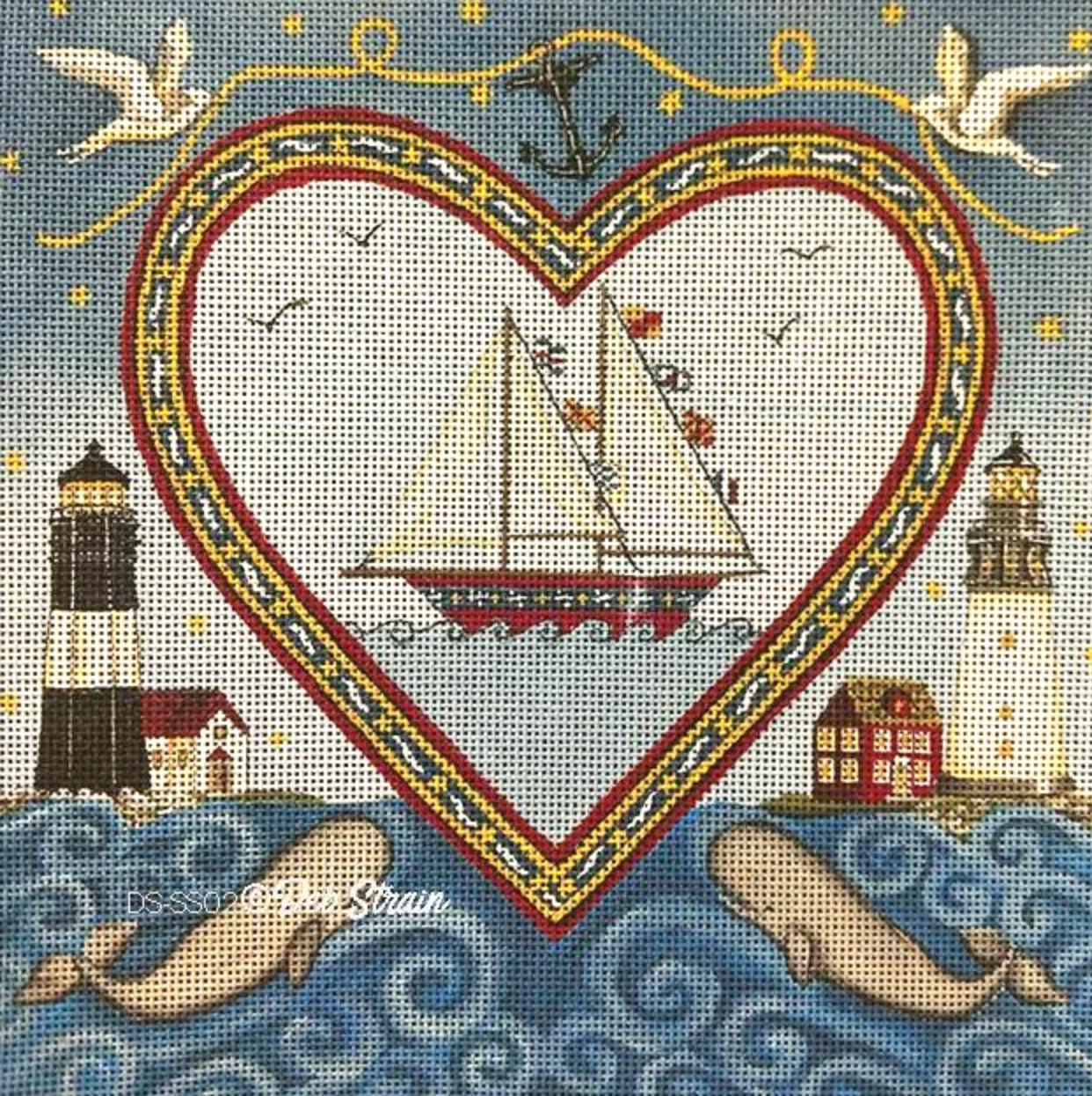 Deb Strain DSSS02 Seascape: Tall Ship and Light – Stitch by Stitch