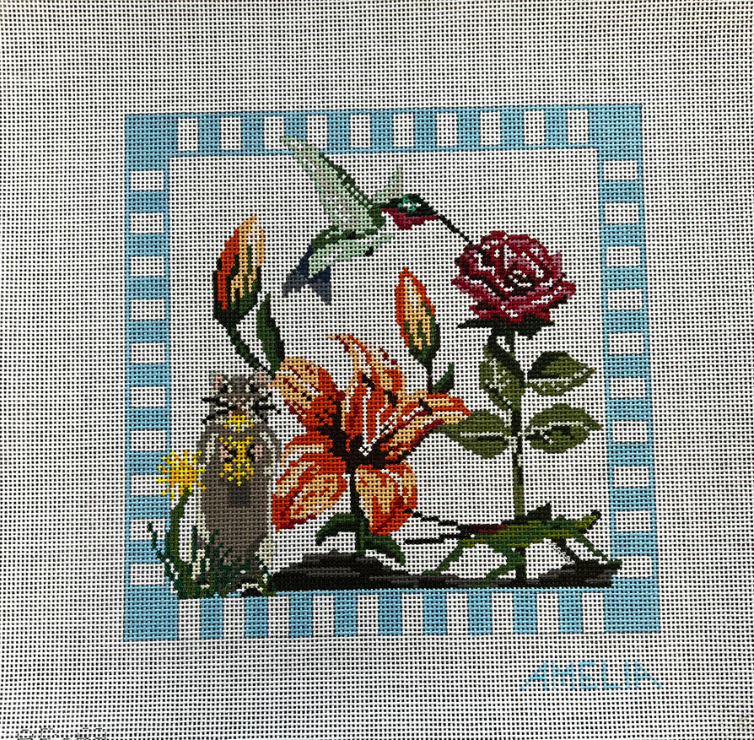 Gingham Stitchery Amelia Bond AB62 Summer Flower Pillow – Stitch by Stitch