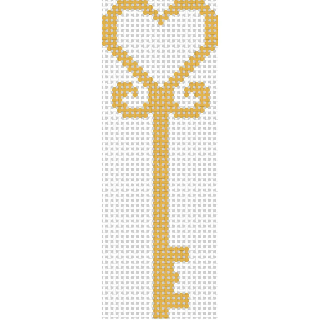Officially Needlepoint KI2515 Valentine Golden Key – Stitch by Stitch