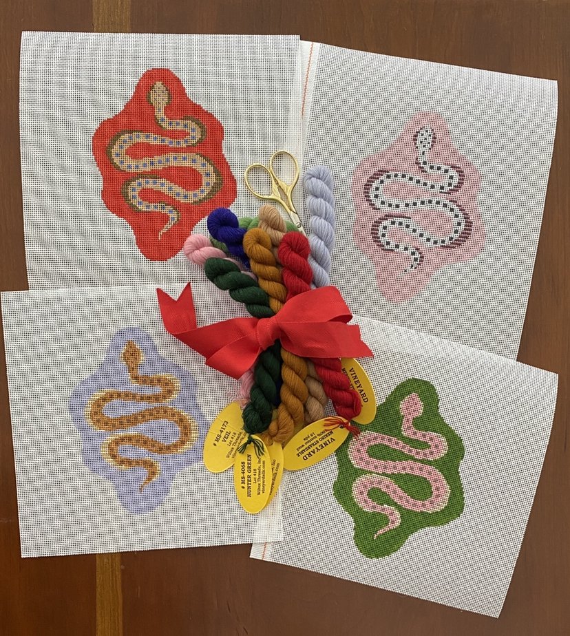 Plum Stitchery WH-14D Petite Snake - Green – Stitch by Stitch