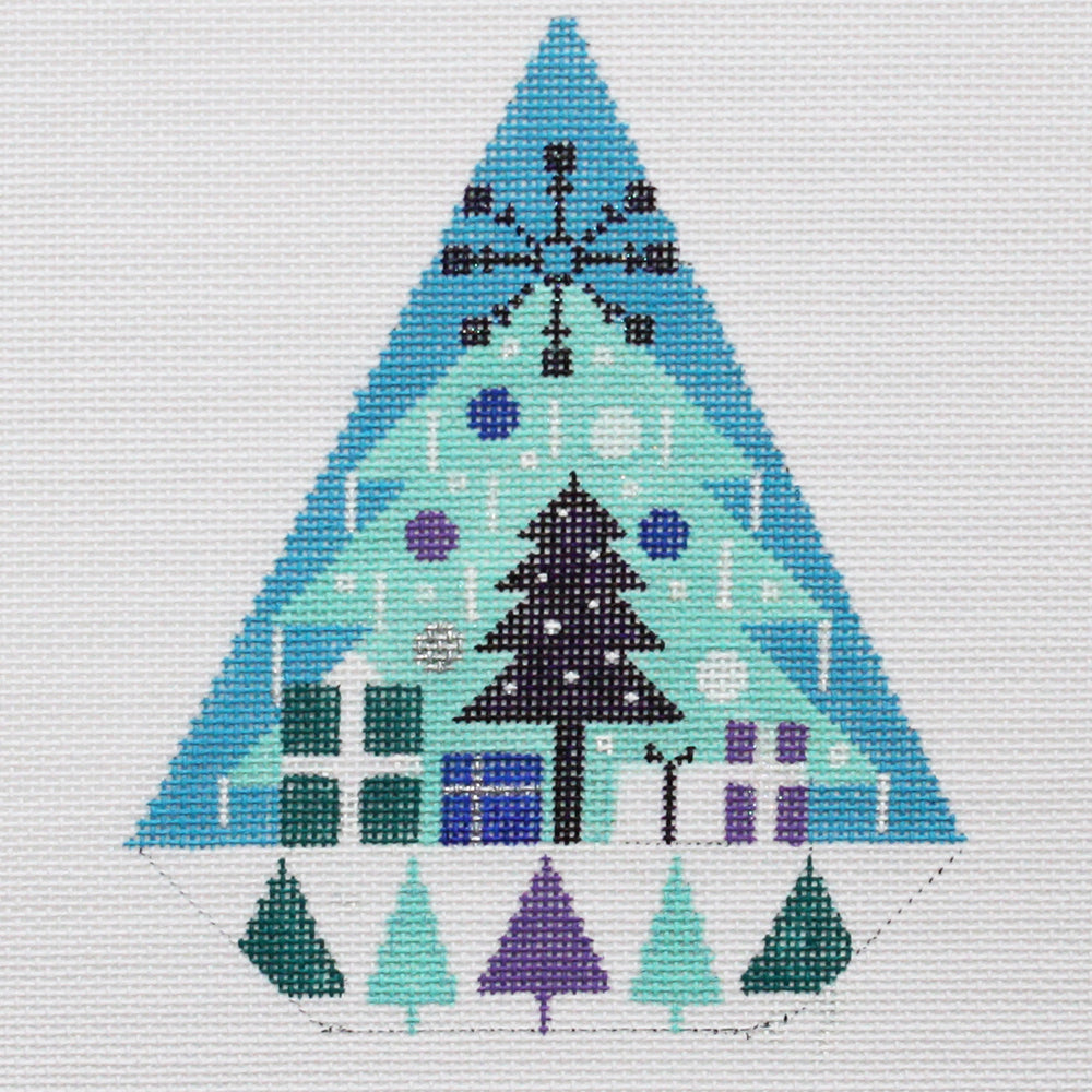 Shelly Tribbey Designs TR22 Tree Fantasy Triangle Christmas Ornaments ...