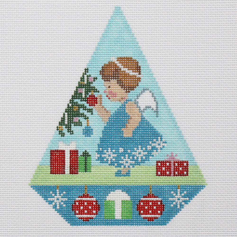 Shelly Tribbey Designs TR24 Holiday Angel Triangle Christmas Ornaments ...