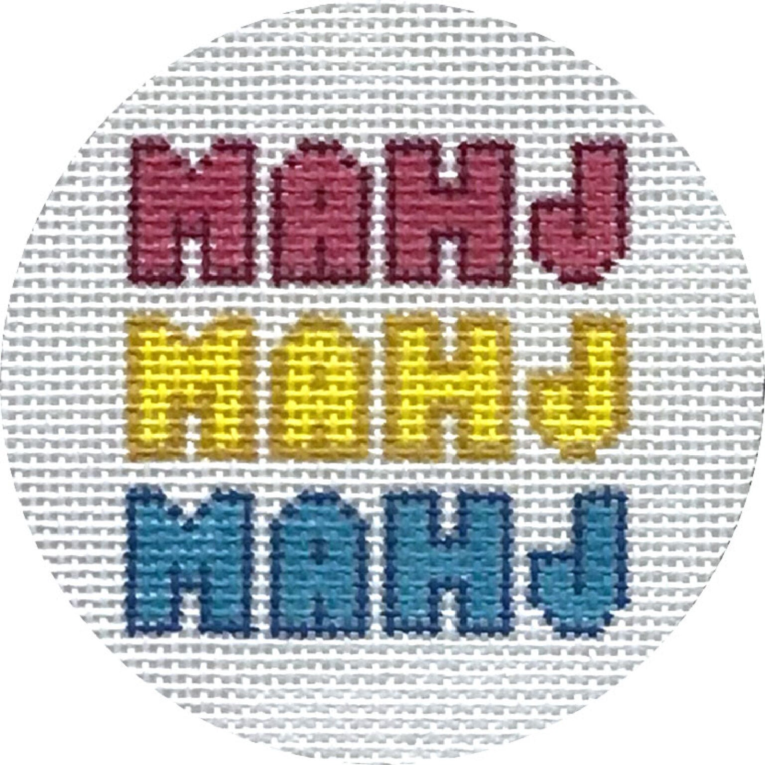 Alice Peterson x648 Mahj Tri Color Round – Stitch by Stitch