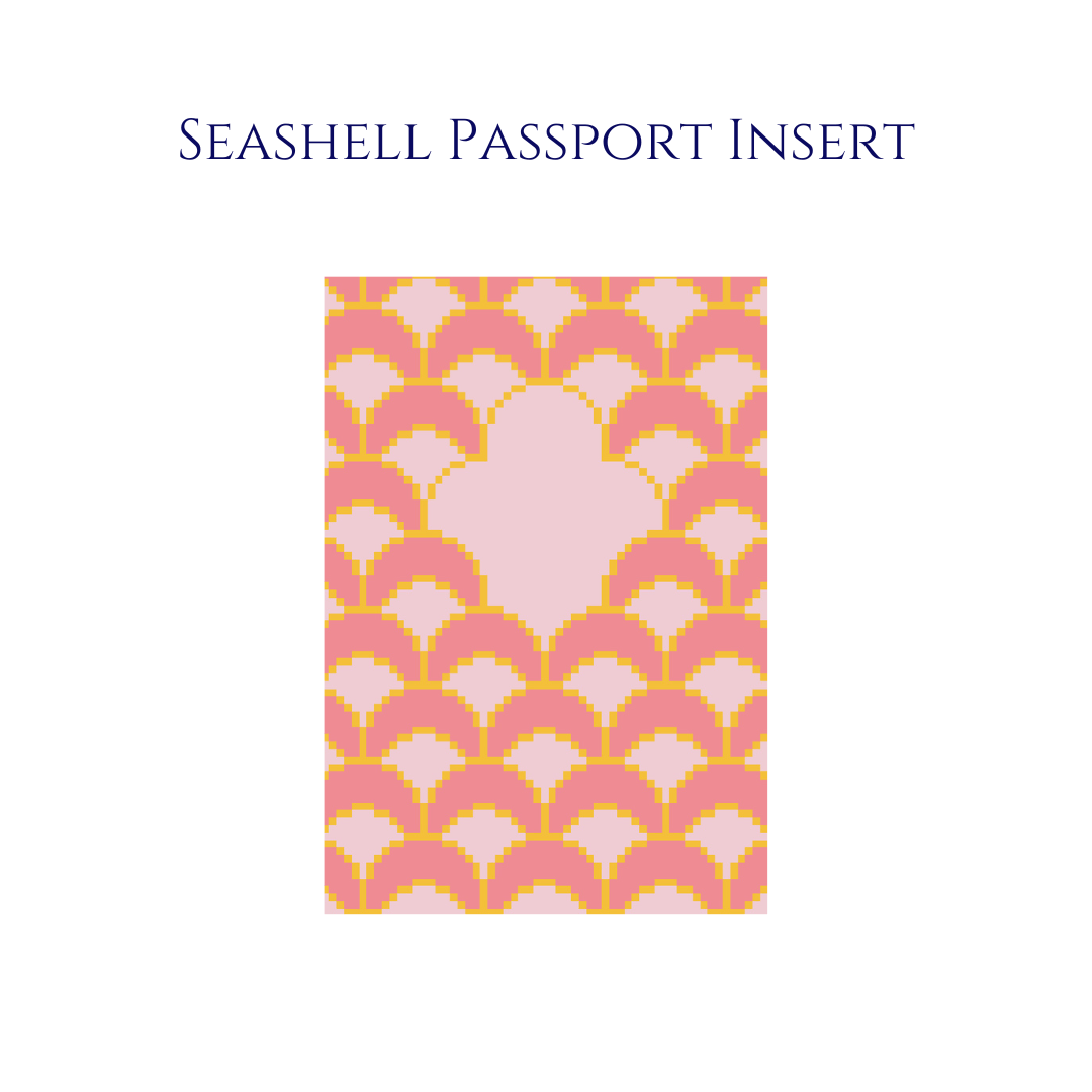 Saturnalia Seashell Passport Insert – Stitch by Stitch
