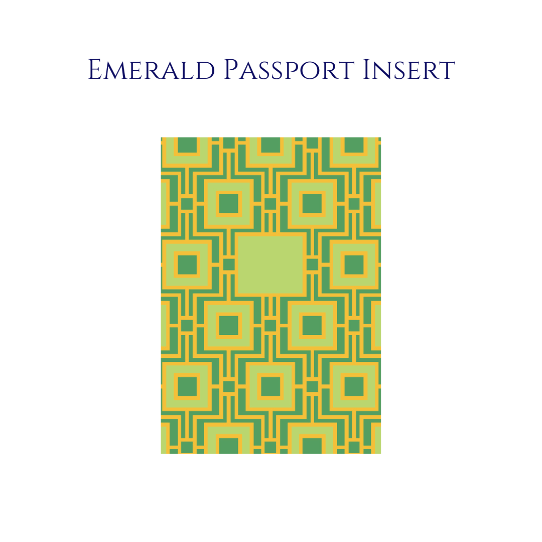 Saturnalia Emerald Passport Insert – Stitch by Stitch