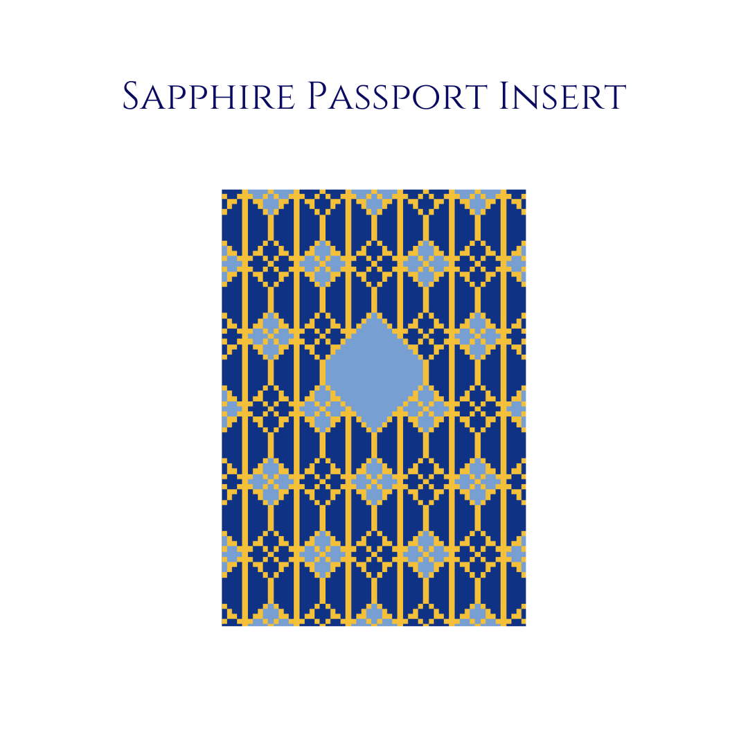 Saturnalia SAS-153 Sapphire Passport Insert – Stitch by Stitch