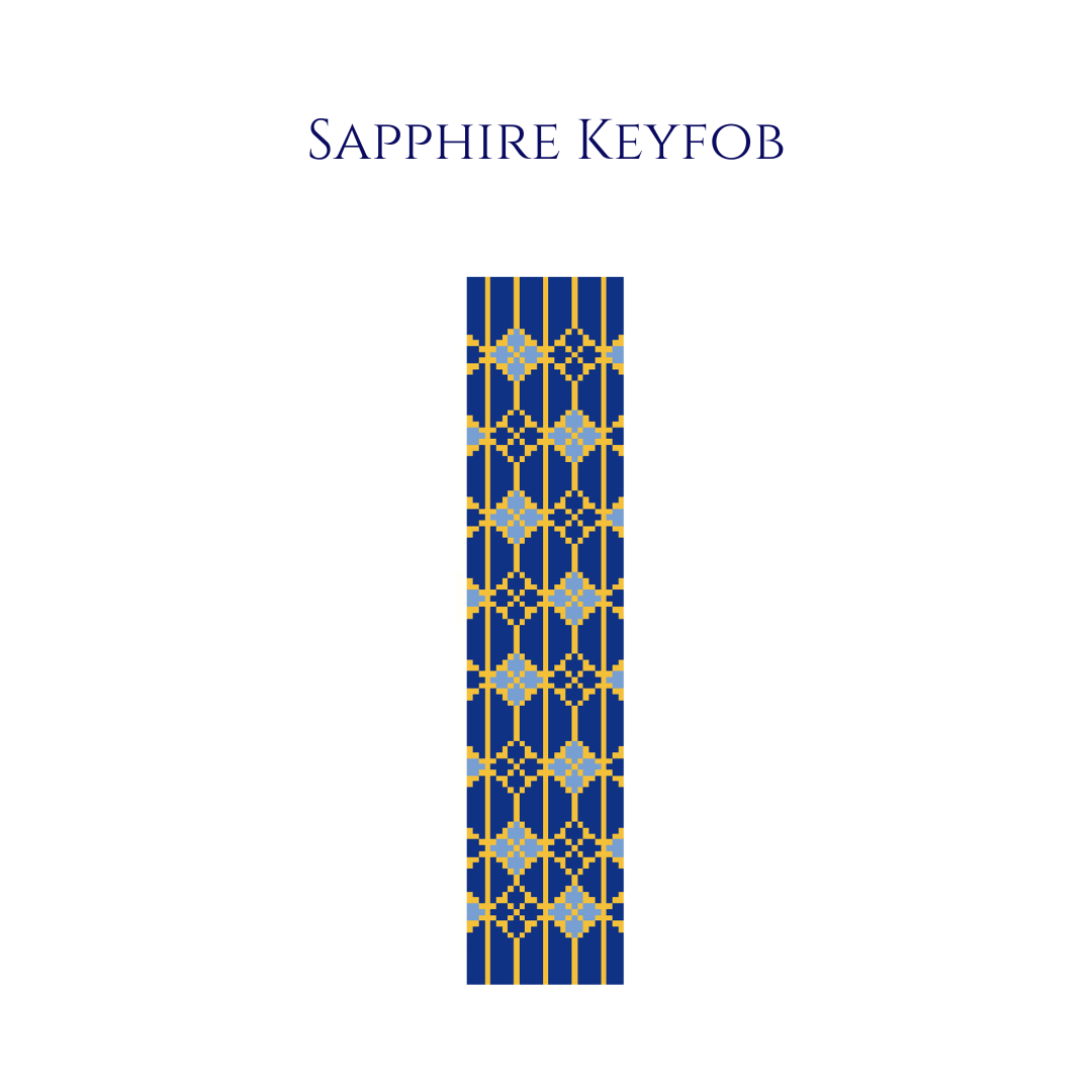 Saturnalia Sapphire Key Fob – Stitch by Stitch