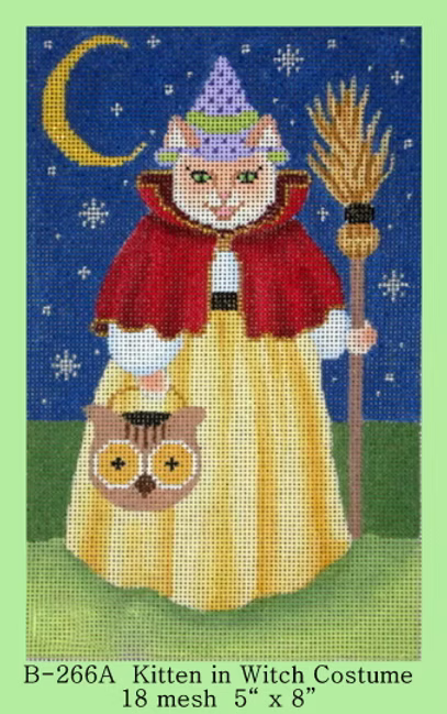 Brenda Stofft B-266A Kitten in Witch Costume – Stitch by Stitch