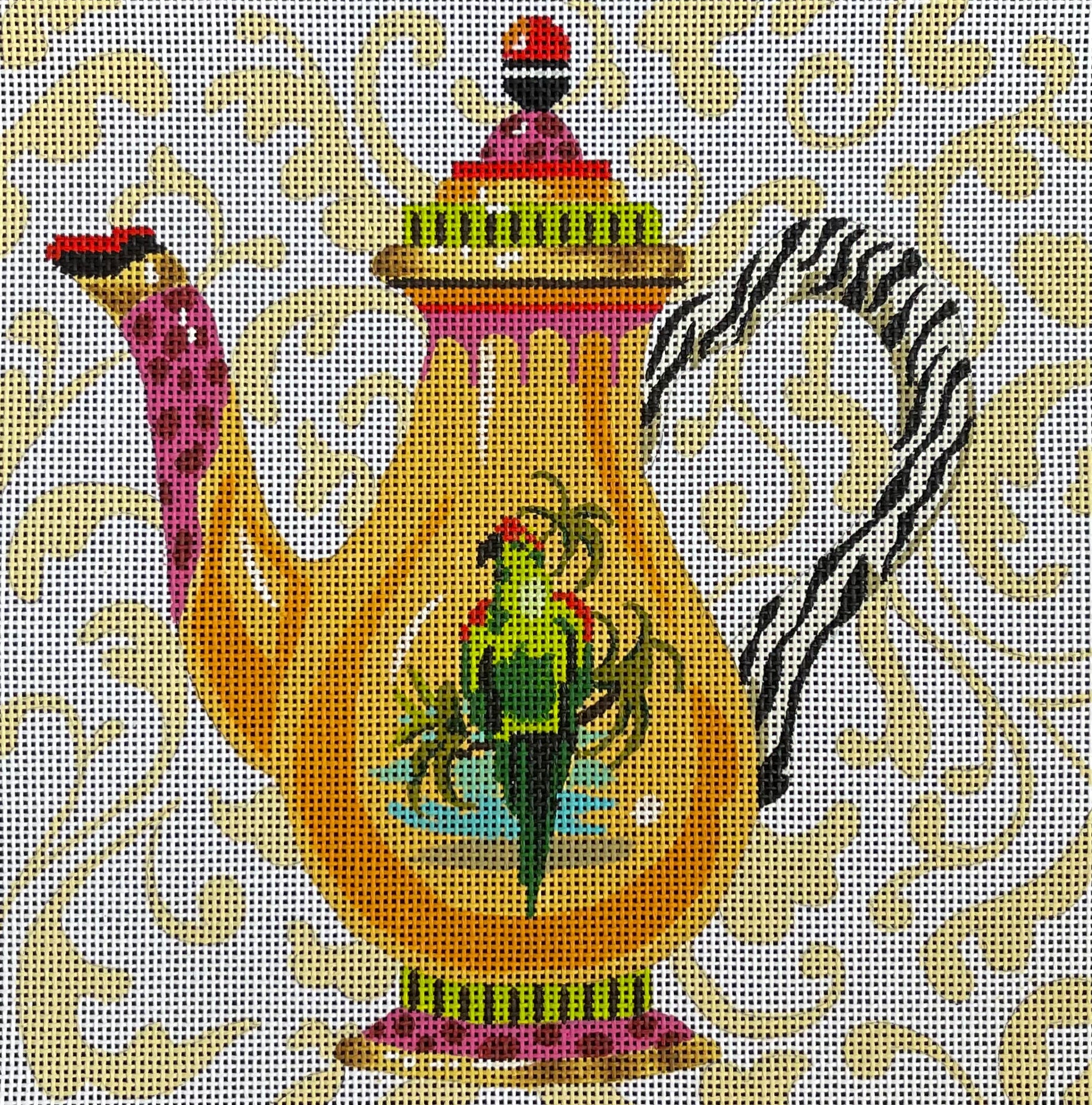 Colors of Praise MC304 Parrot Teapot – Stitch by Stitch