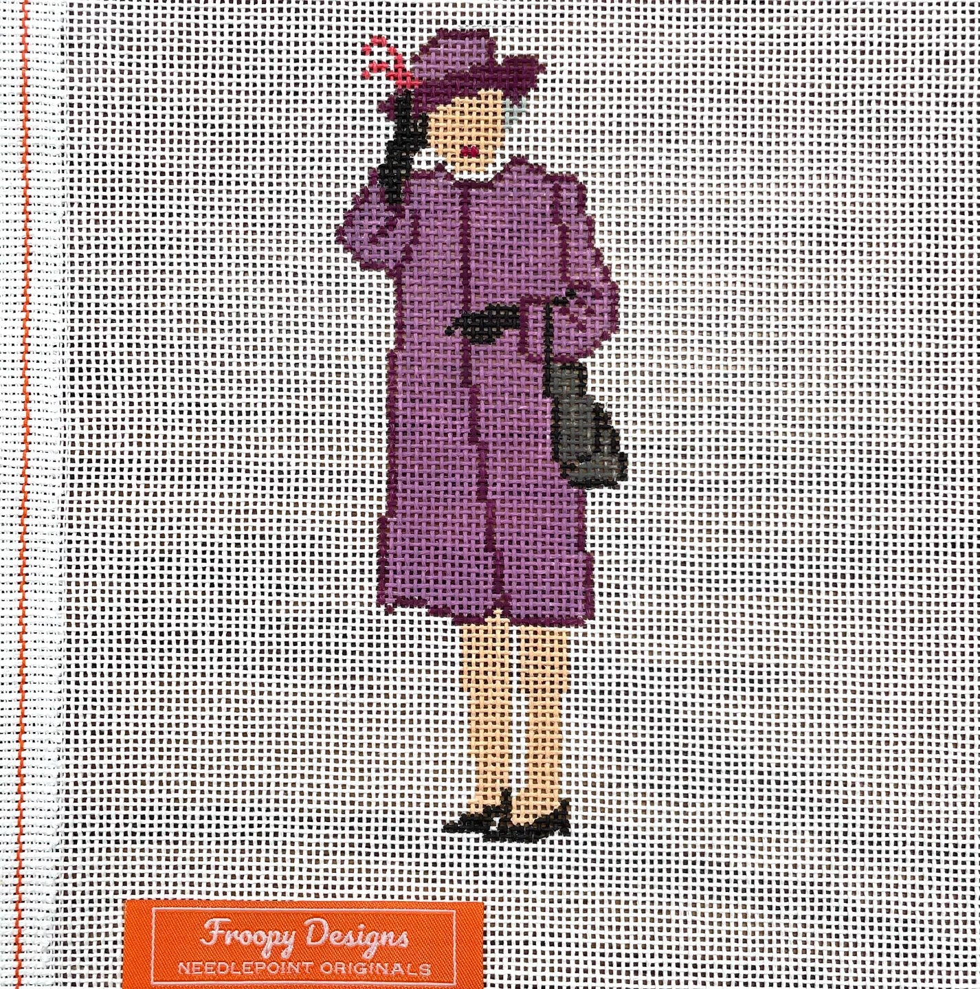 The Collection Froopy Designs FD9 HM Elizabeth Waves in Plum – Stitch ...