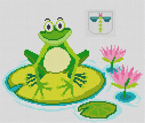 Meredith Collection S-239 Frog on Lily Pad Tooth Fairy Pillow – Stitch ...
