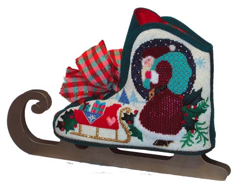 Shelly Tribbey SK50 Traditional Santa Large 2 Sided Skates – Stitch by ...