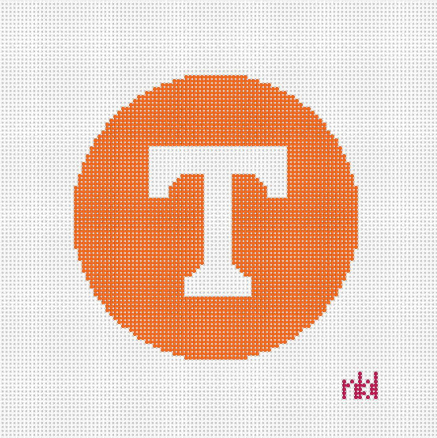 Needlepoint by Laura Tennessee Power T Round Canvas – Stitch by Stitch
