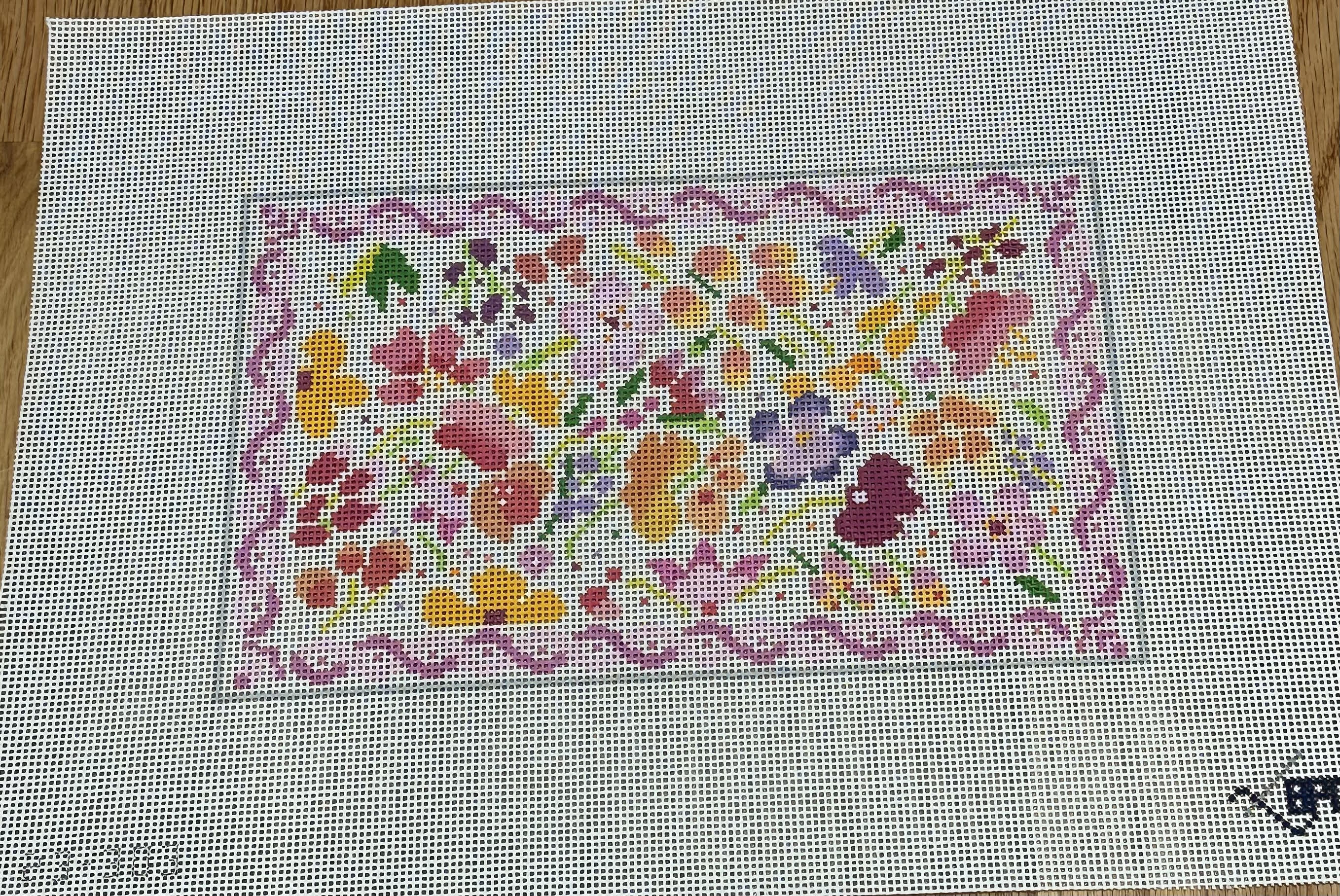 Blueberry Point 23-303 Peppy Floral Clutch – Stitch by Stitch