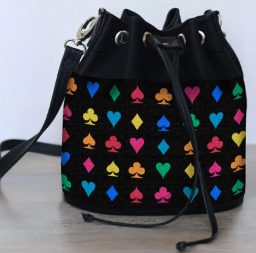 Bucket Bag - Card Suits – Stitch by Stitch