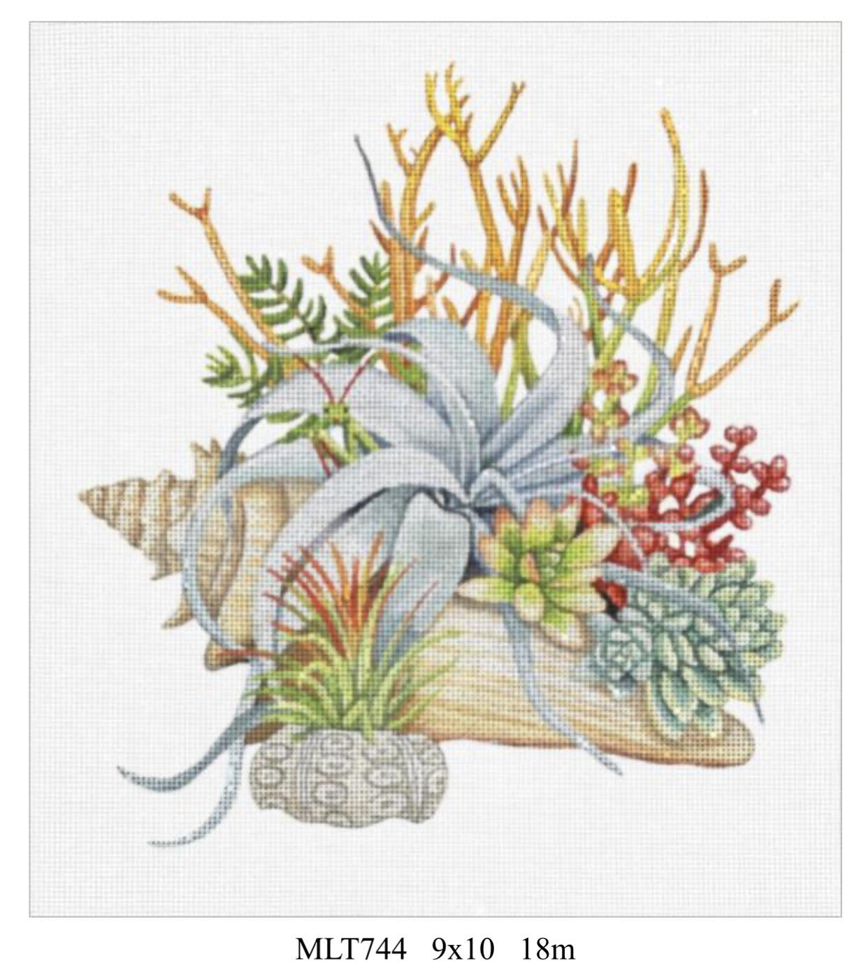 Melissa Shirley MLT744 Succulent Shell – Stitch by Stitch