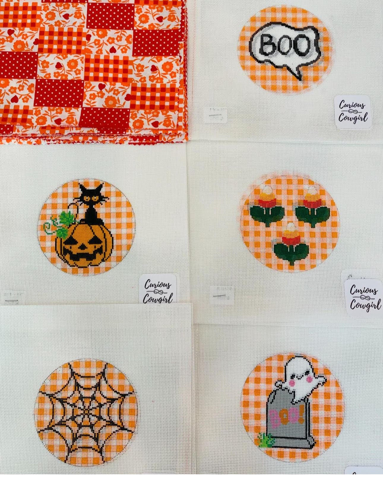 Curious Cowgirl H-1 Halloween Boo – Stitch by Stitch