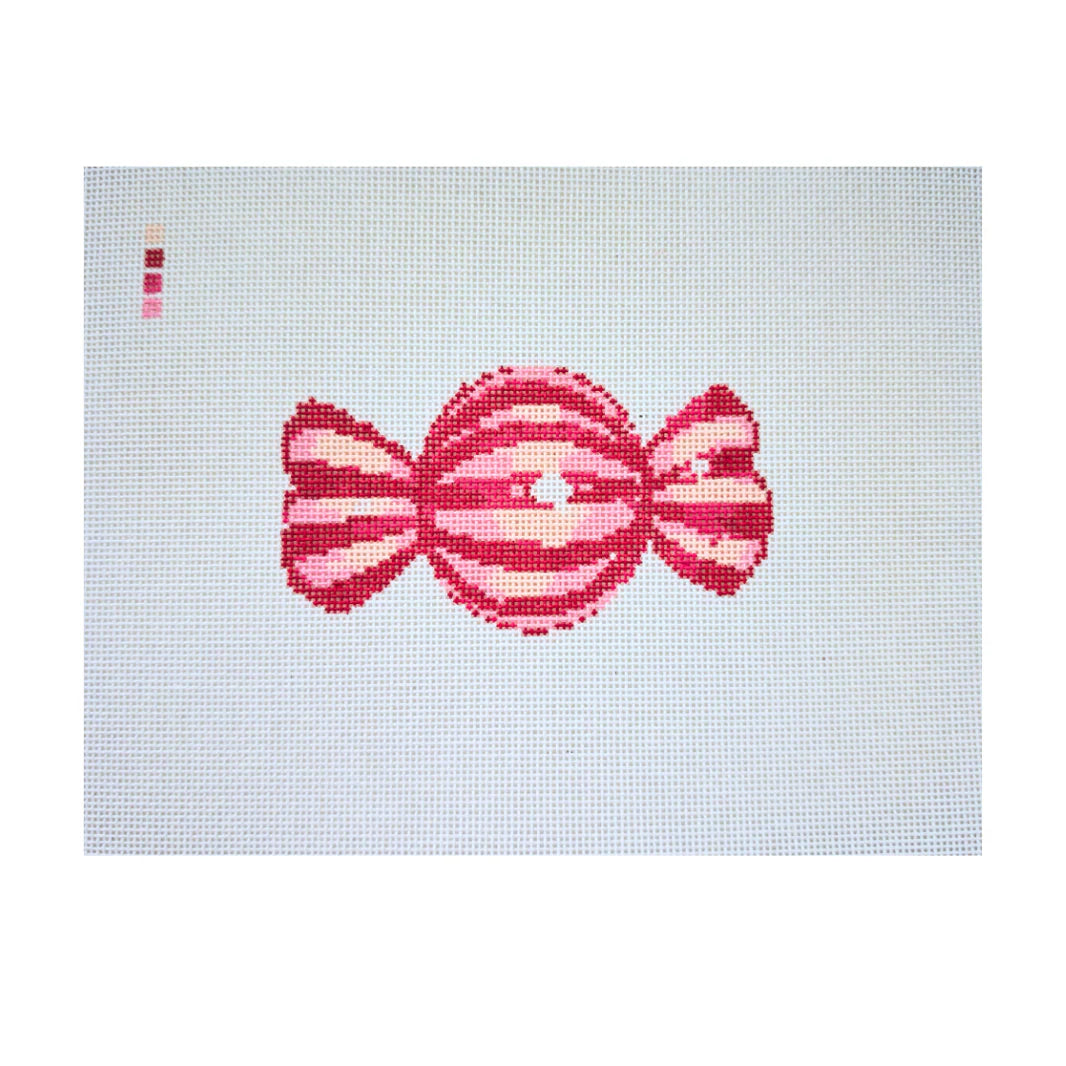Threaded and Tipsy Pink Wrapped Candy – Stitch by Stitch