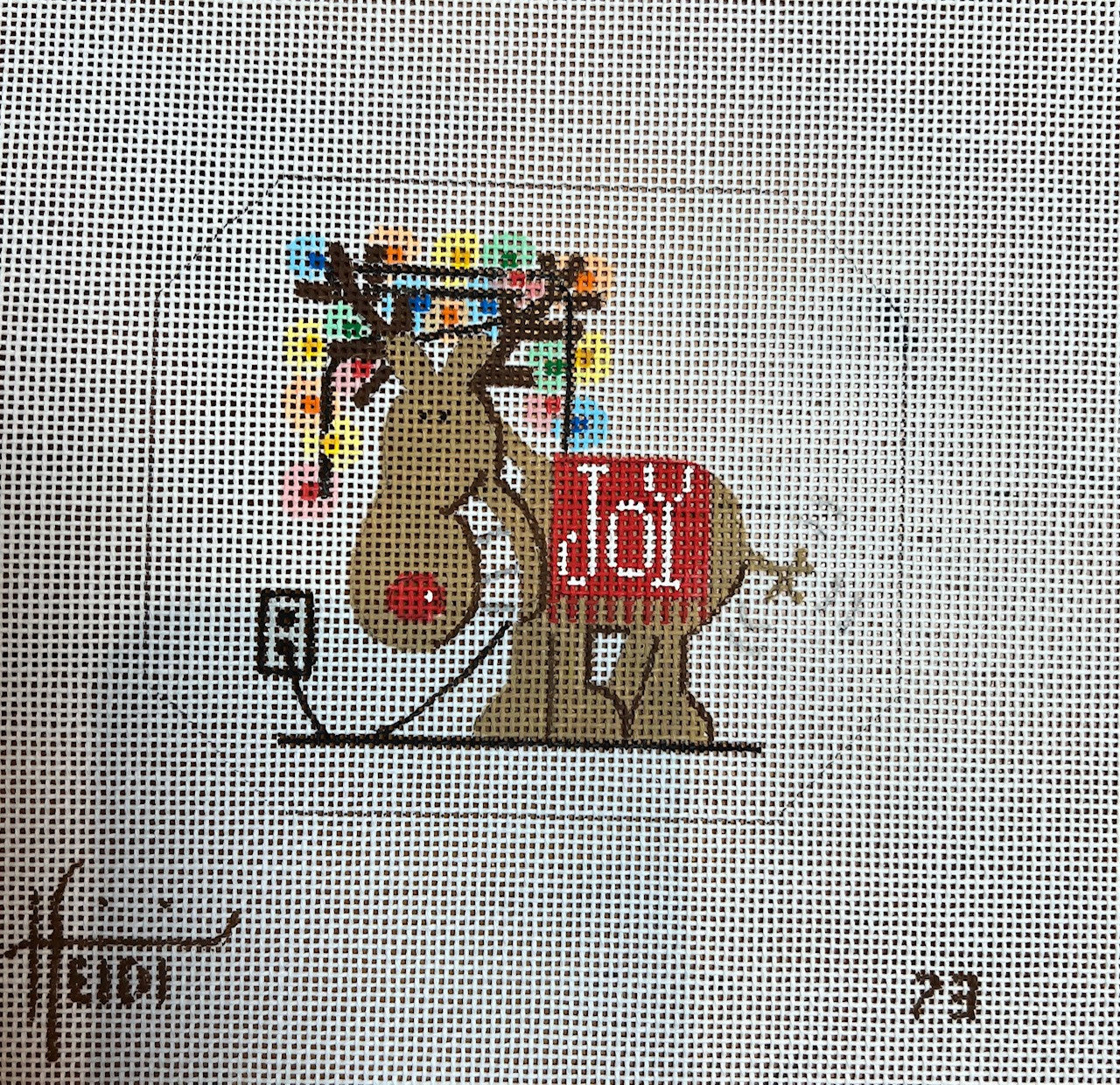 Heidi Stanley #73 Lit Reindeer – Stitch by Stitch