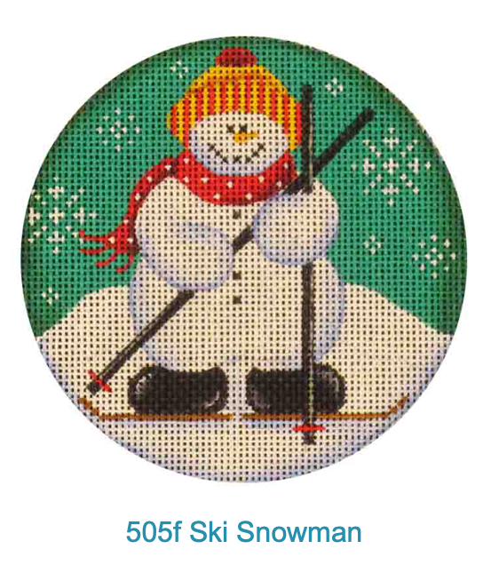 Rebecca Wood 505e Ski Snowman – Stitch by Stitch