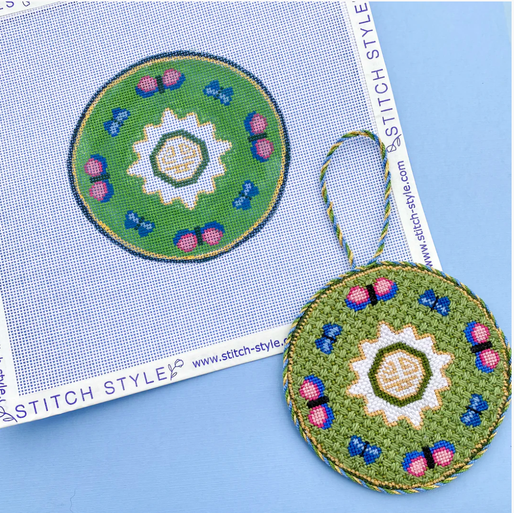 Stitch Style SS046 Famille Vert Plate - Plate Collection – Stitch by Stitch