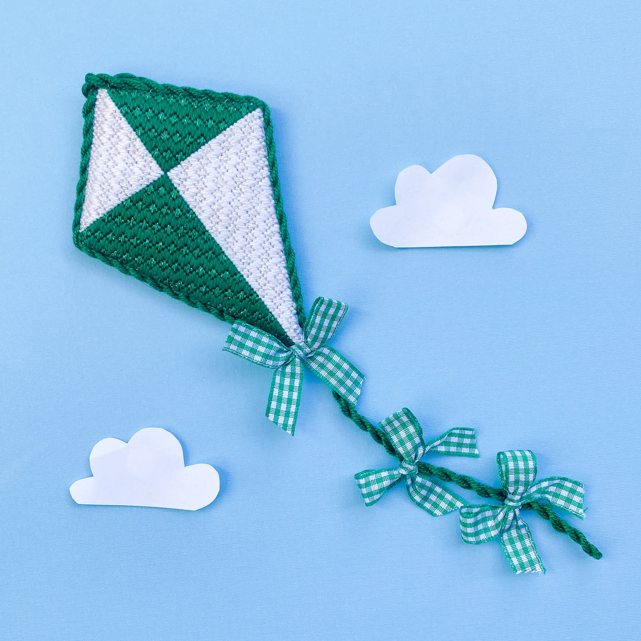 Stitch Style SS051C Kite Ornaments - Green – Stitch by Stitch
