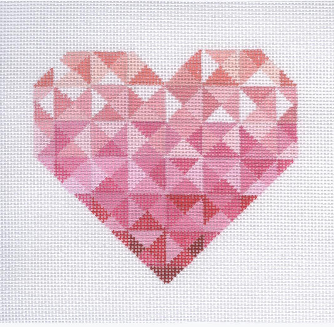 Blueberry Point Needlepoint 22-208 Quilt Heart – Stitch by Stitch