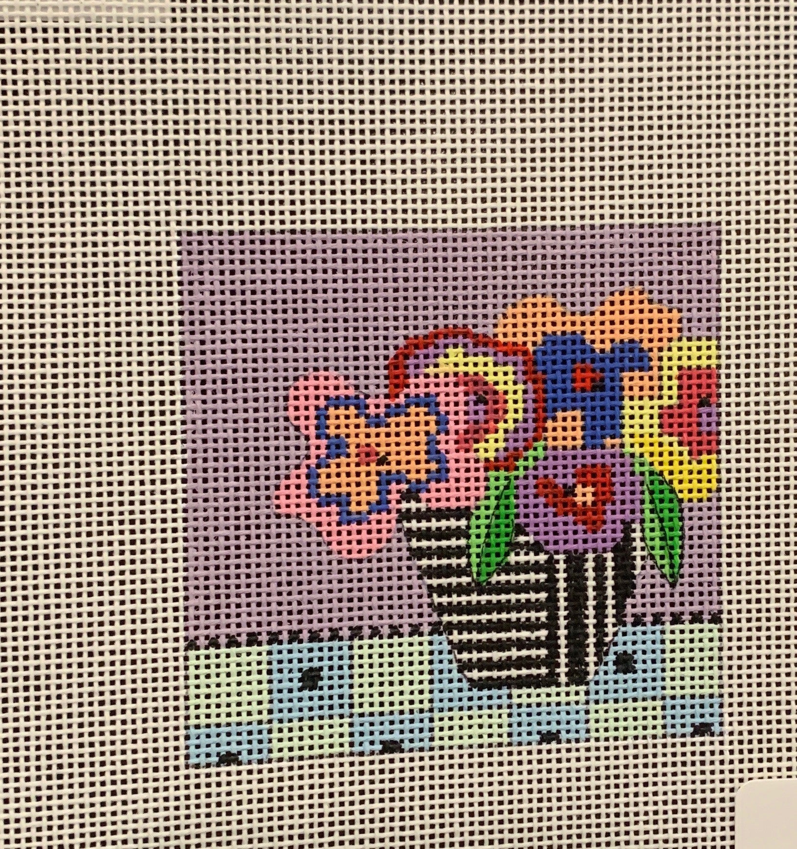 PM 828 Floral Insert – Stitch by Stitch