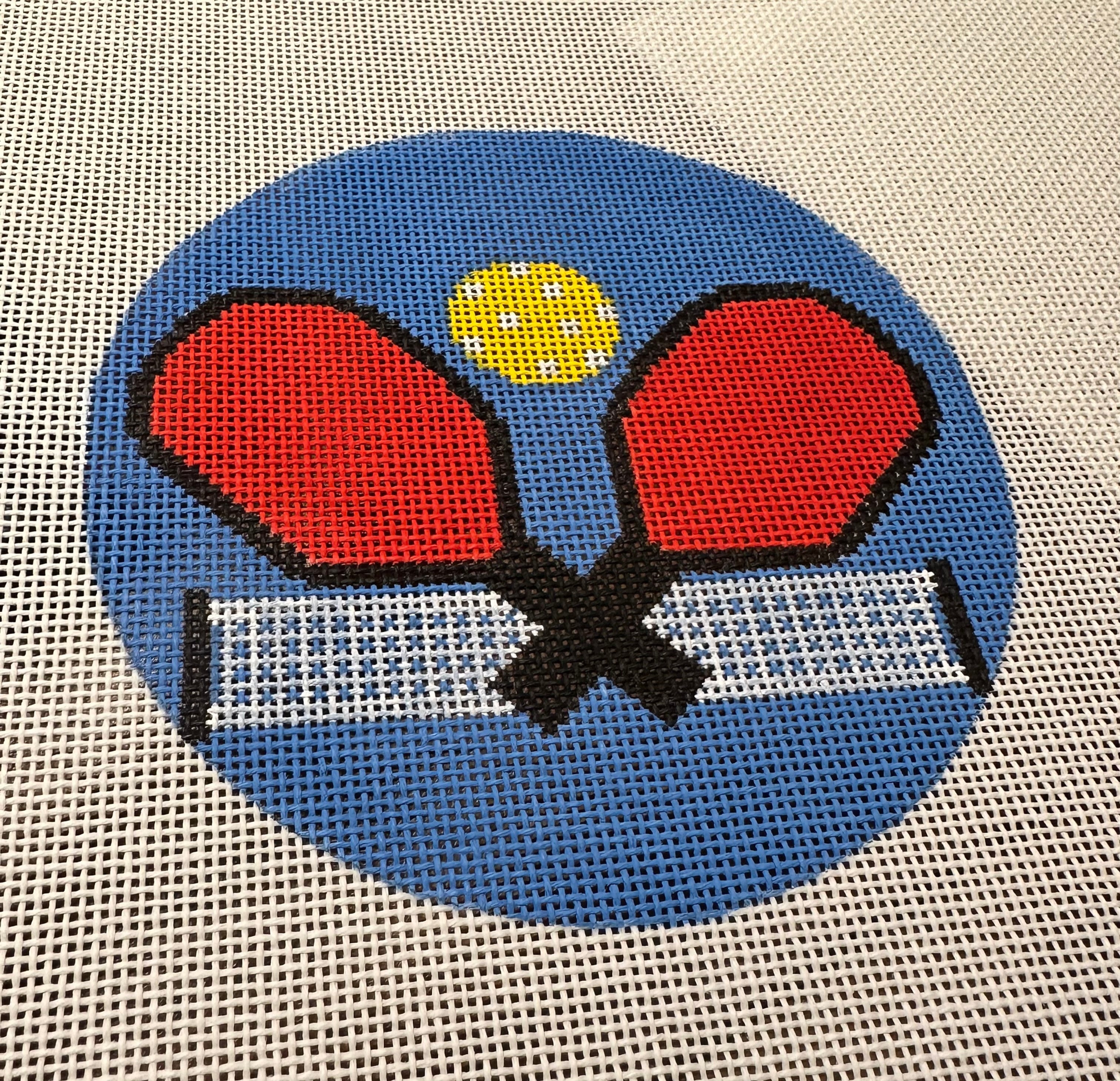 Elm Tree Designs XC161A Pickleball Round – Stitch by Stitch