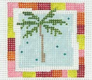 Pippin P-SM-090 Palm Tree Blue – Stitch by Stitch