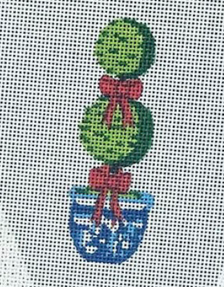 Collection Topiary with Red Bow – Stitch by Stitch