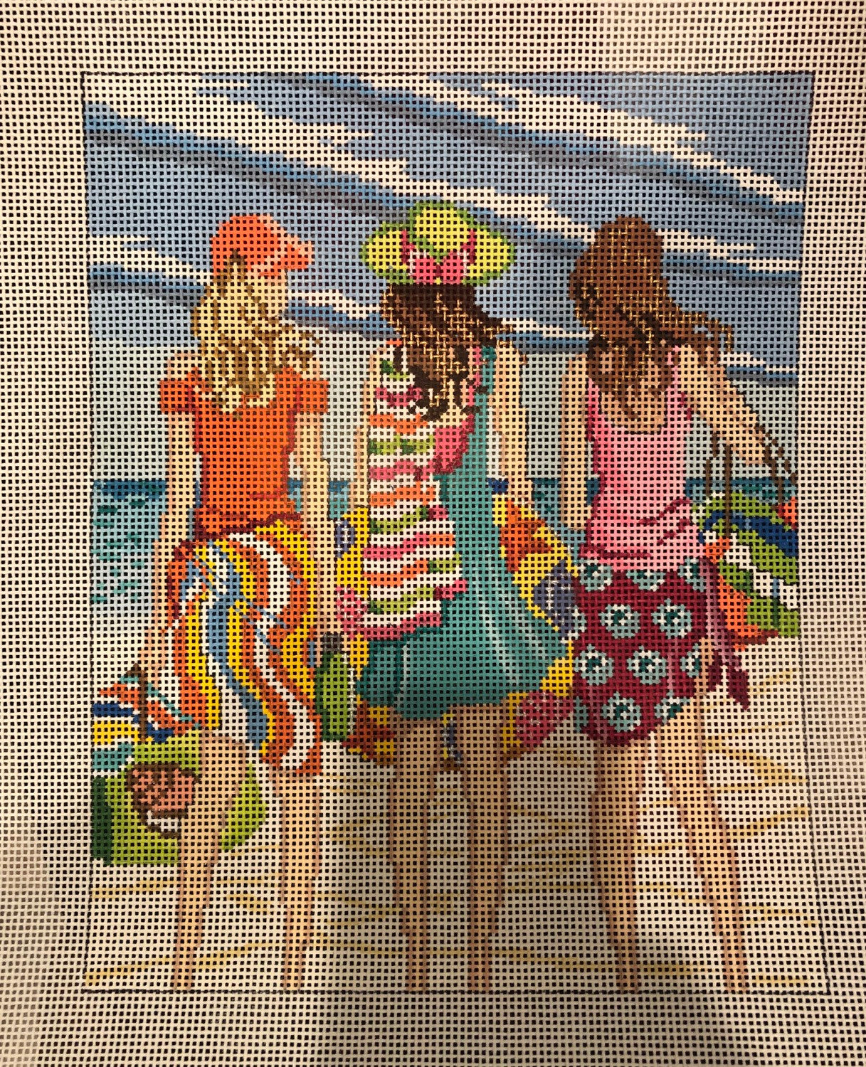 Alice Peterson AP4150 Three girls in Summer – Stitch by Stitch