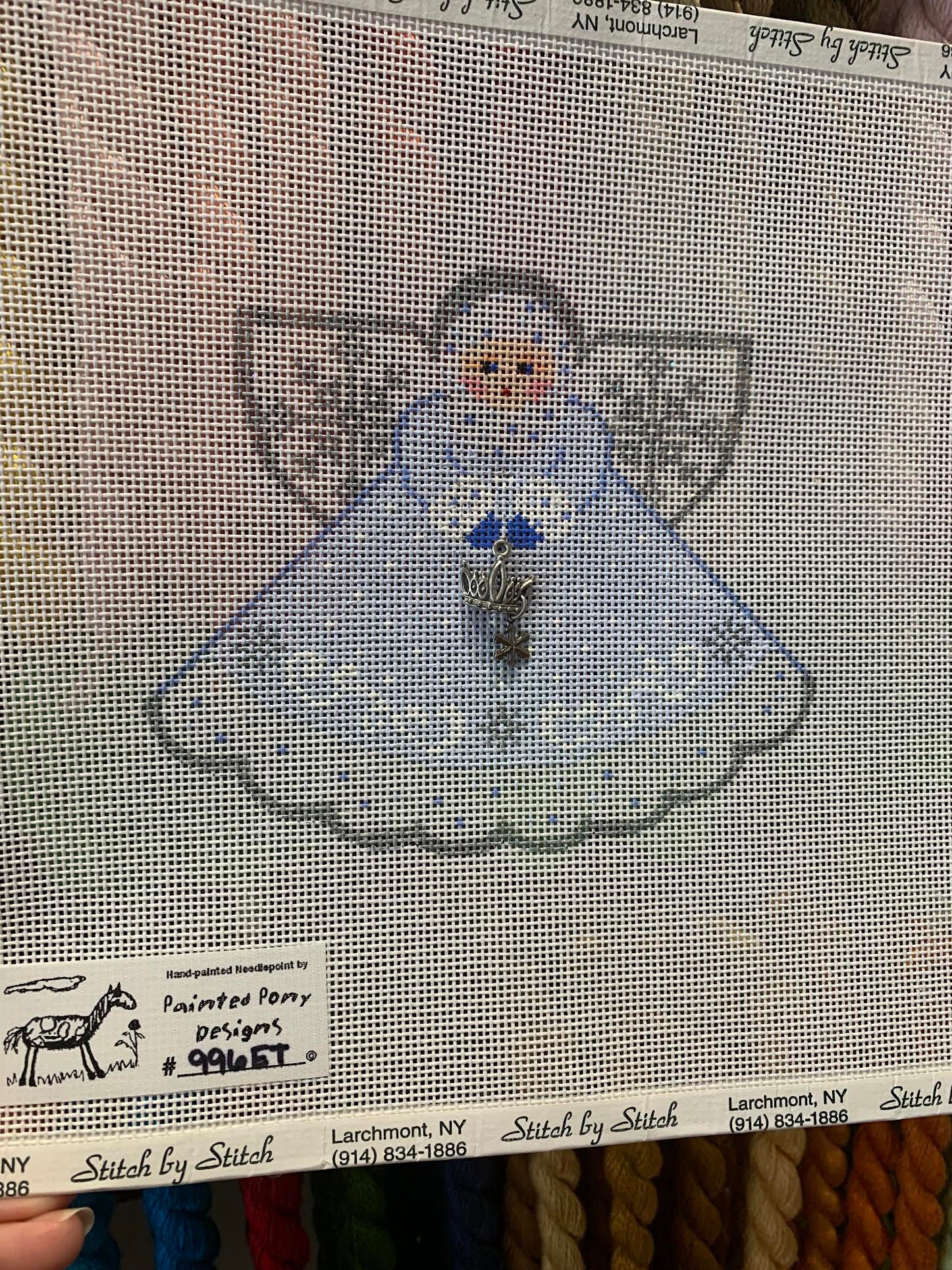 Blue Snow Angel 996 ET – Stitch by Stitch