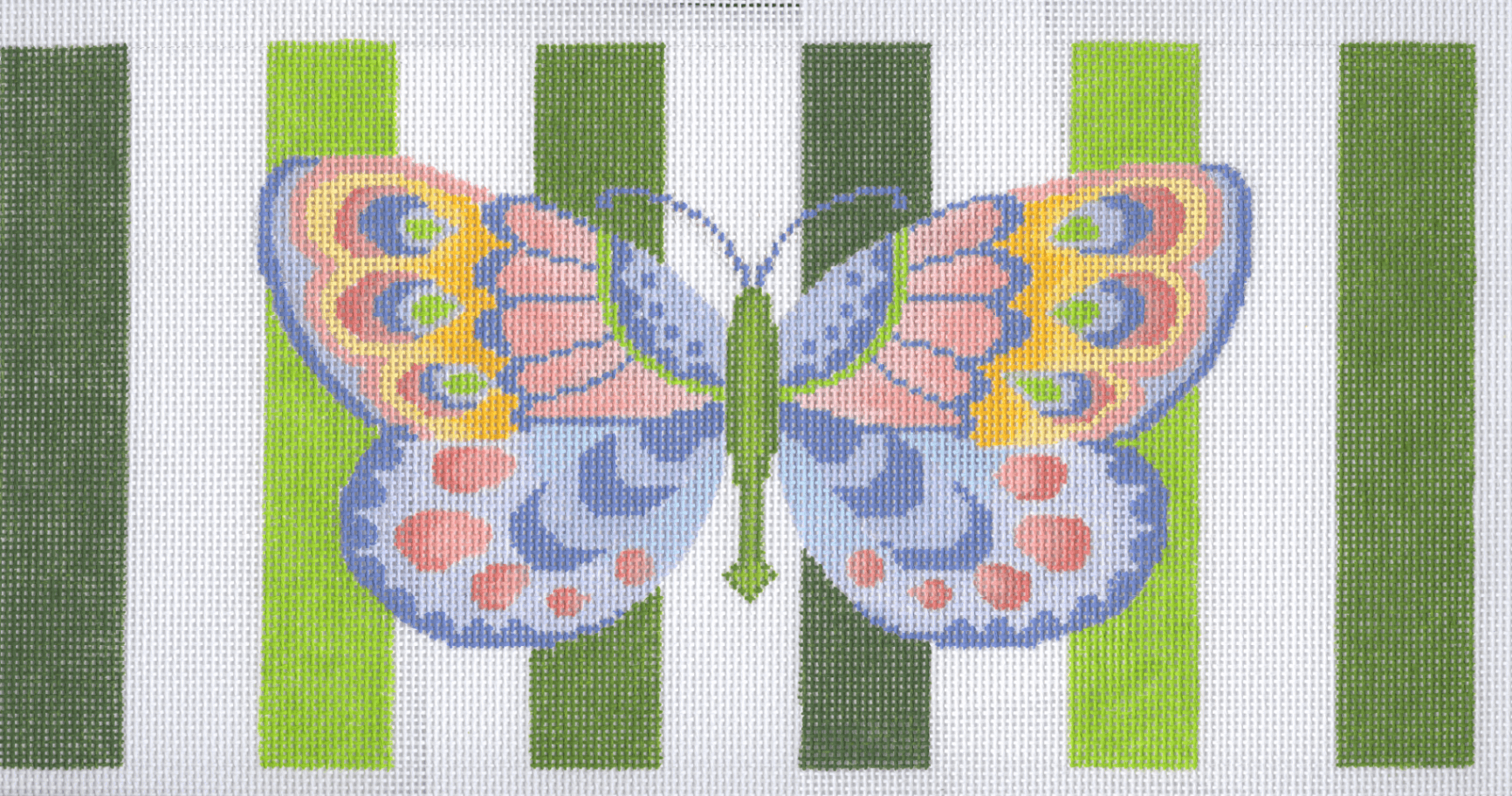 Blueberry Point 22-200 Butterfly on Stripes – Stitch by Stitch