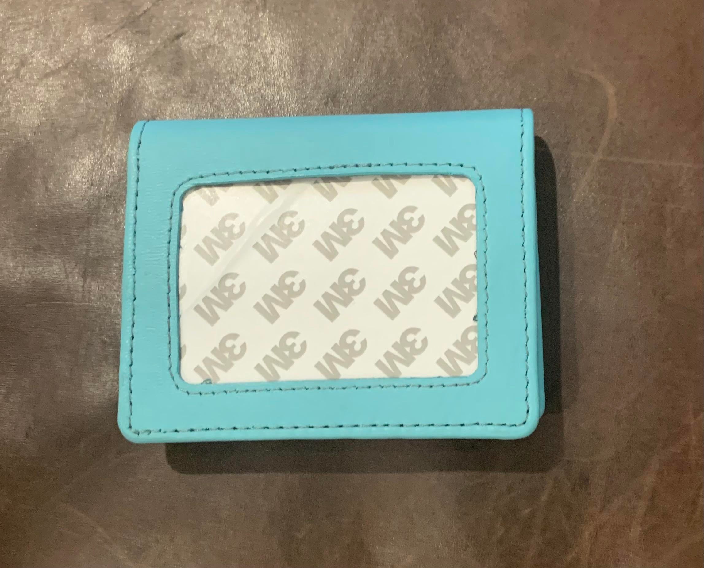 Planet Earth Aqua Tri Fold Wallet (2x3 Insert) – Stitch by Stitch