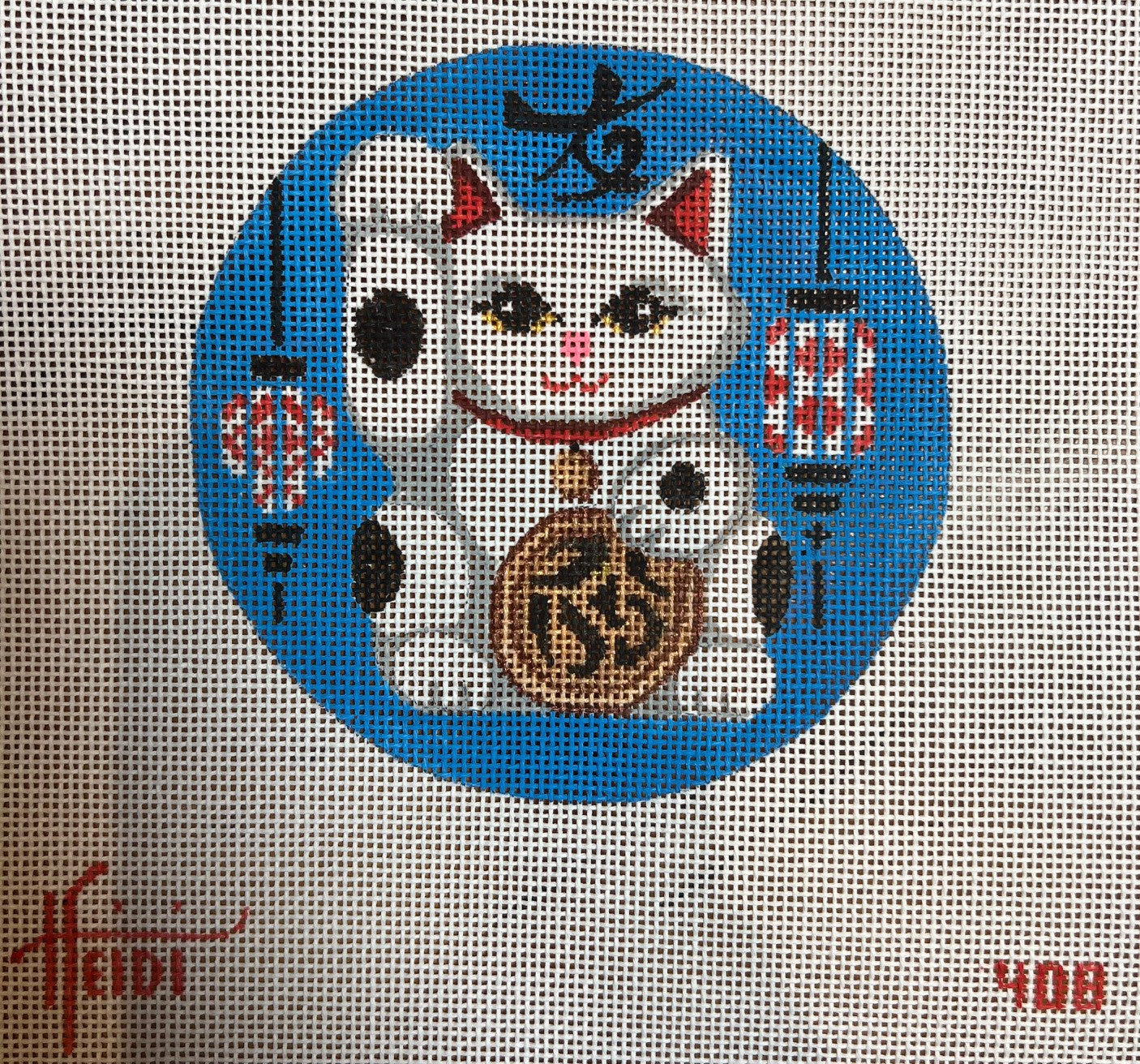 Heidi Stanley #408 Lucky Cat – Stitch by Stitch