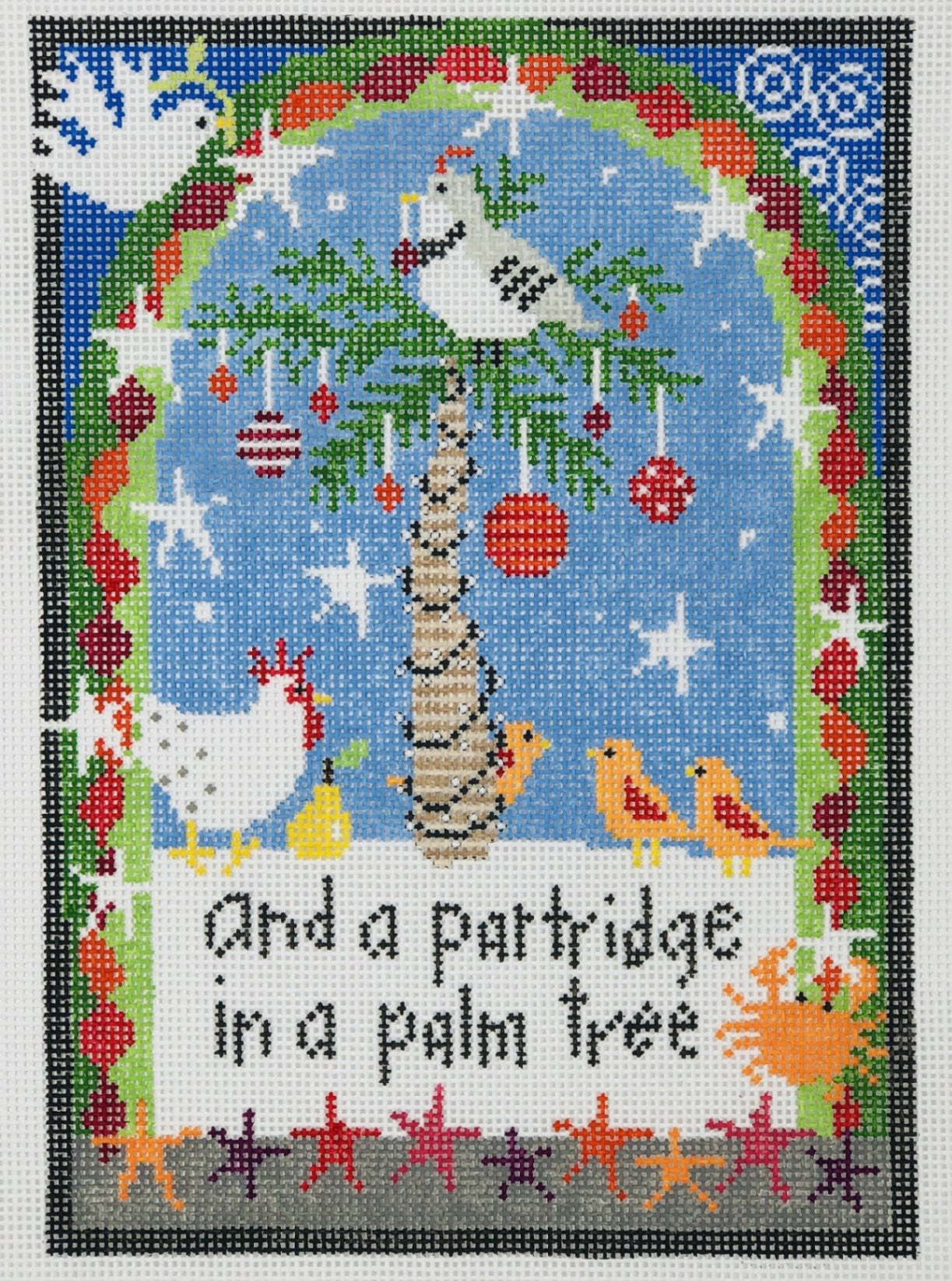 Pippin PCH-036 Partridge in a Palm Tree – Stitch by Stitch