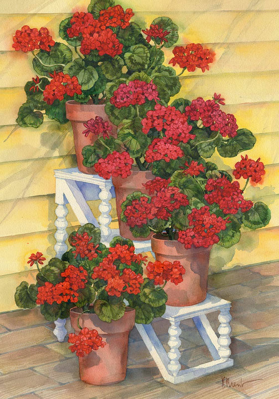 Collection Paul Brent PB14092 Spindle Shelf Geraniums – Stitch by Stitch