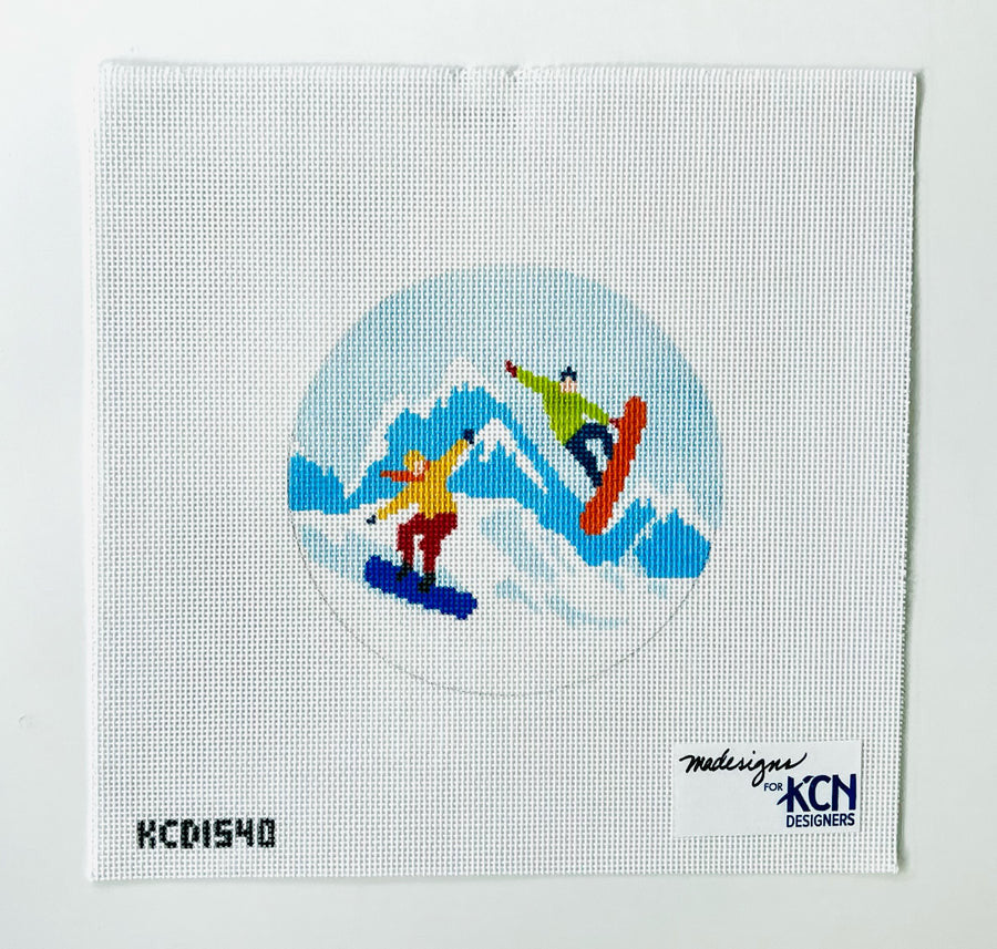 KCN Designs KCD1540 Snowboarding Round – Stitch by Stitch