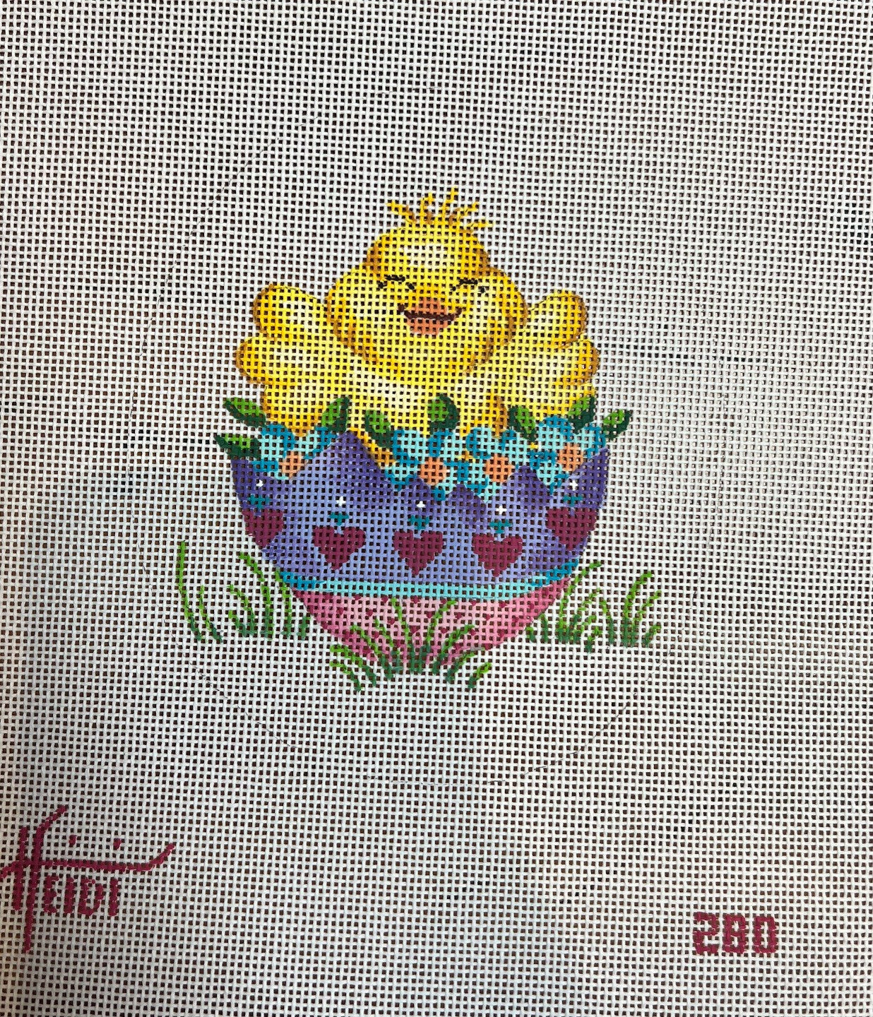 Heidi Stanley #280 Big Egg with Chick Hatching – Stitch by Stitch