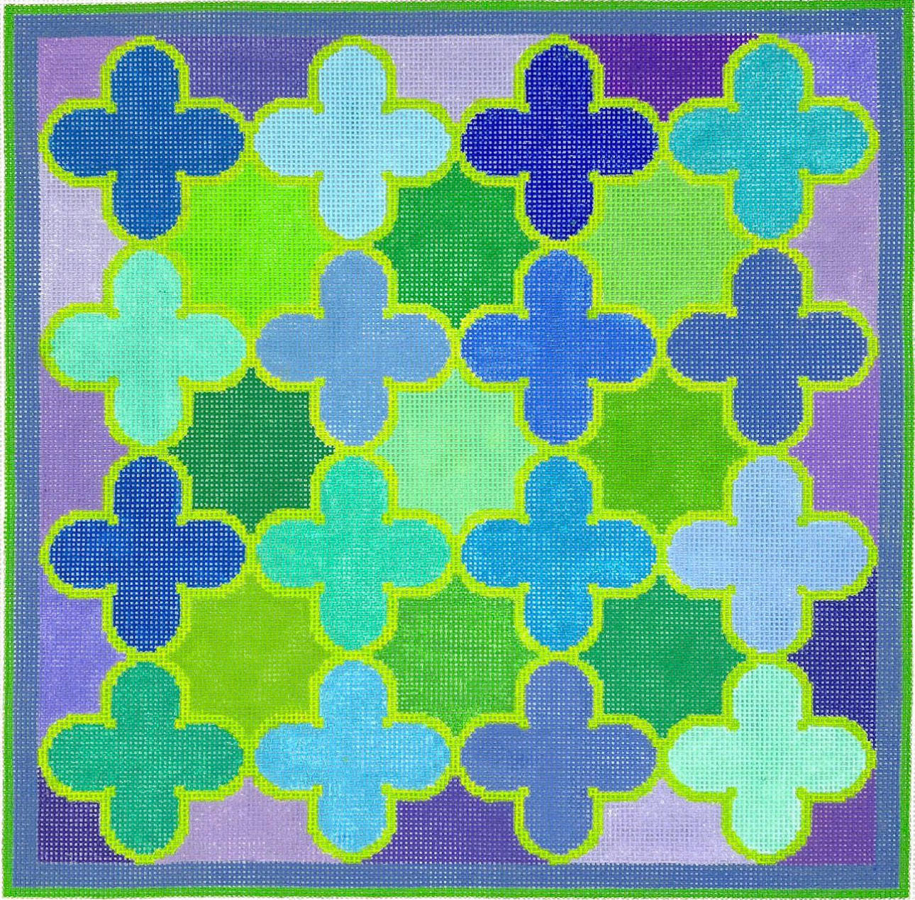 Kate Dickerson PL-09 Moroccan Quatrefoil tiles – Stitch by Stitch