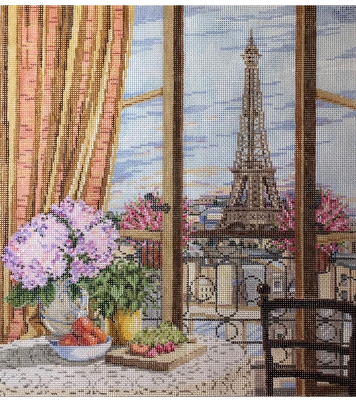Sandra Gilmore Paris Window.18 mesh – Stitch by Stitch