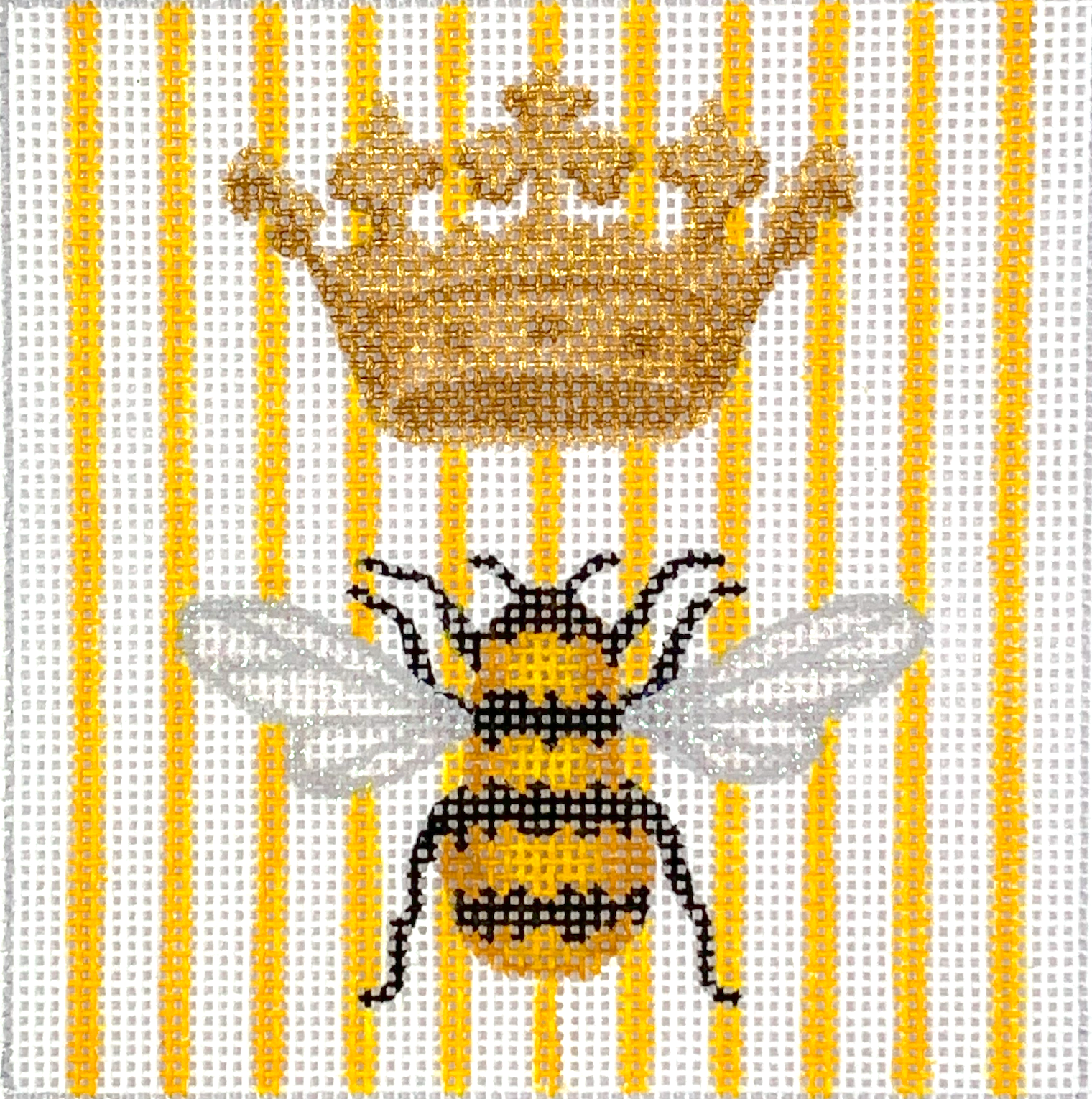 Kate Dickerson INSSQ4-58 Queen Bee 4x4" Square – Stitch by Stitch