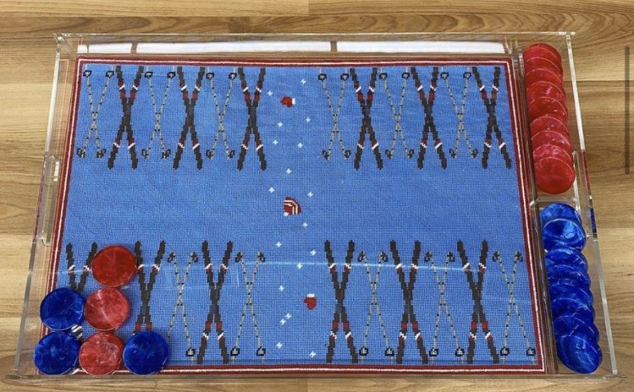 KCD 2500 Skiing Backgammon Board – Stitch by Stitch