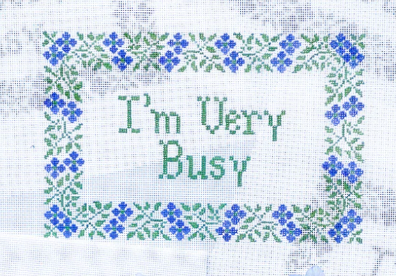 Stitch Style EG001 Eleven Gables: I'm Very Busy – Stitch by Stitch