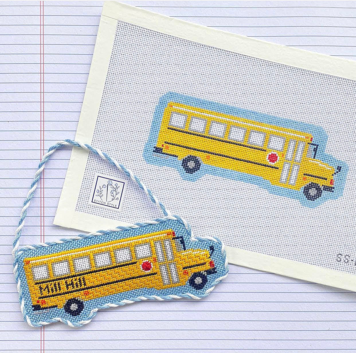 Stitch Style SS001 School Bus with S/G and lettering Chart – Stitch by ...